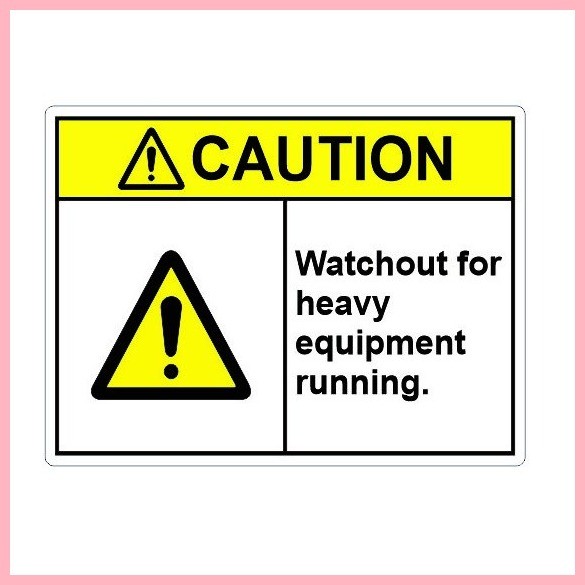 Safety Signs Caution Vinyl Sticker with Lamination Signage | Shopee ...