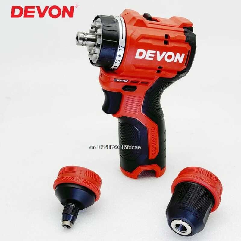 Devon 3 3B 5208M Double Chuck Cordless Electric Drill Brushless Motor ...