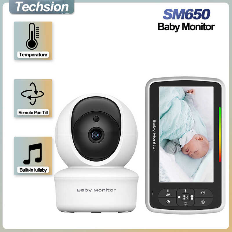 Inch 5 Monitor Na May Camera 360° Pan-Tilt 1000Ft Mother Children's Cam ...