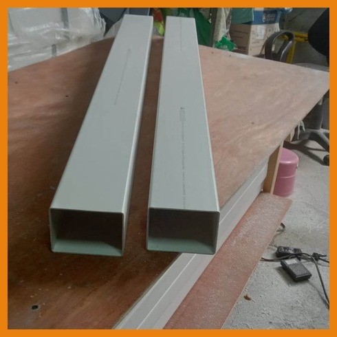 ATLANTA DURACON 3X4" X 4FT TUBULAR DOWNSPOUT, SQUARE PVC PIPE | Shopee ...