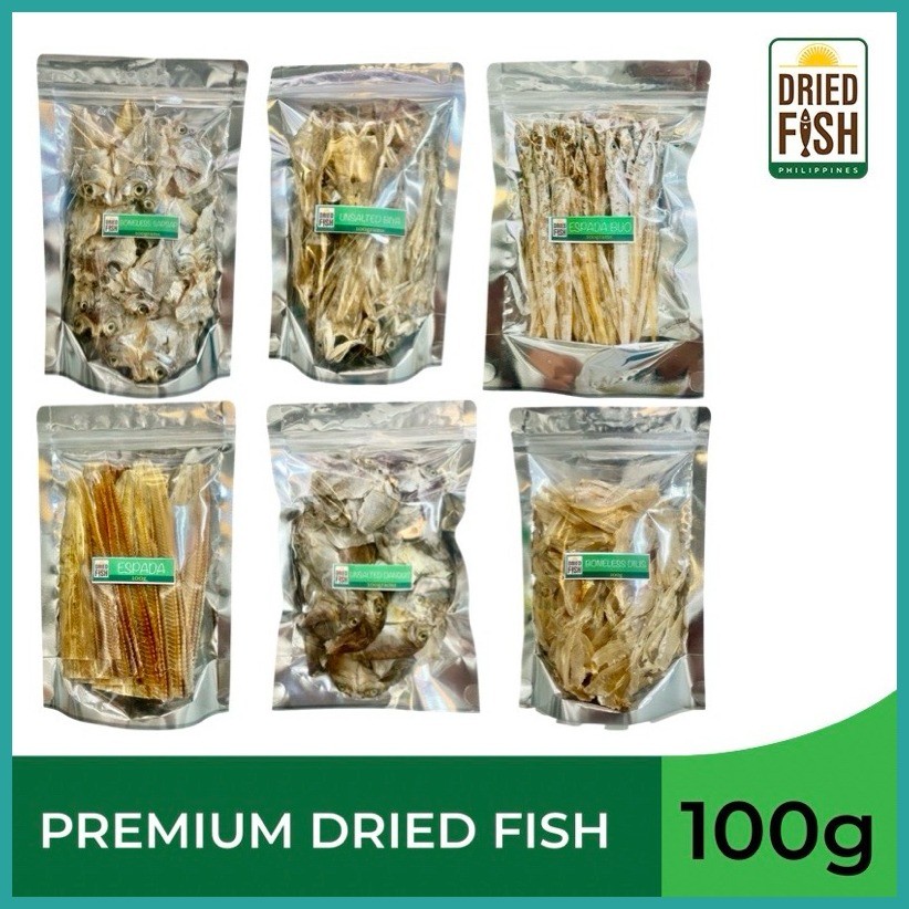 ⭕ ∢ DFP Dried Fish 100grams in Resealable Pouch (DANGGIT | DILIS ...