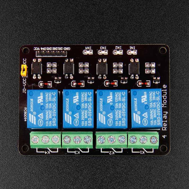 4-Channel Relay Module With Optocoupler Isolation For High And Low ...