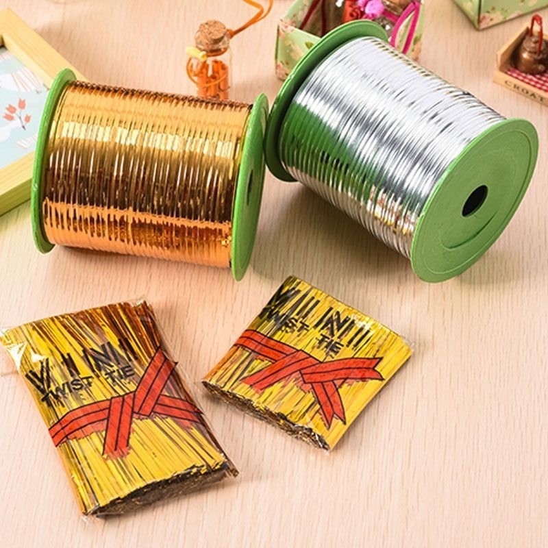 100Yards Tie Wire Food Packaging Twist Wire Metallic Bouquet Wire ...