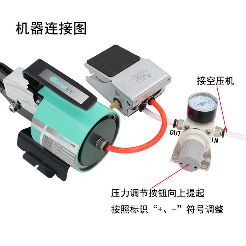 LL Pneumatic Clamp GNQ-5ND Cold Pressure Terminal Crimping 0.25-16 Ear ...