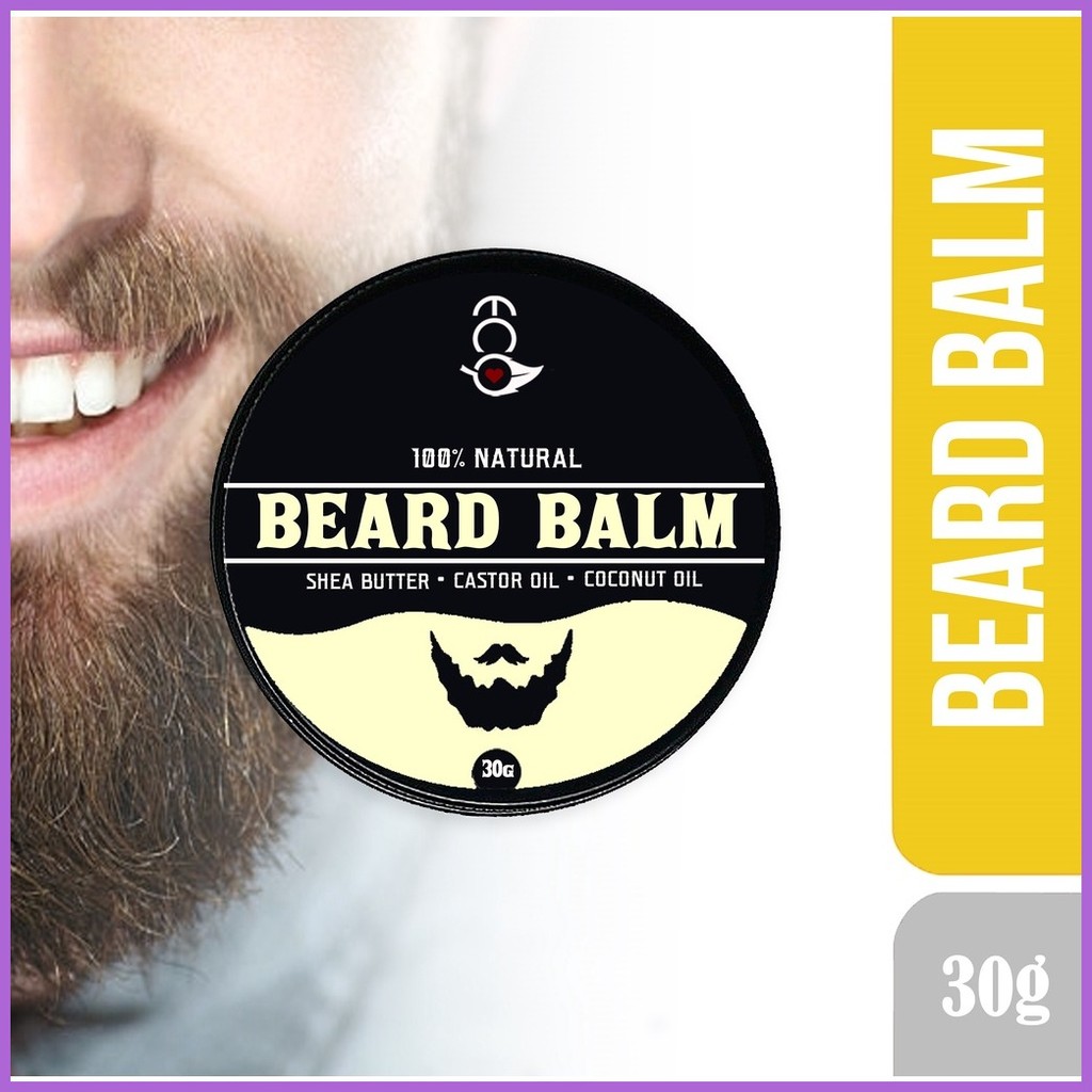 ☃ Eco Beard Balm Leave-in Conditioner - Made with only Natural ...