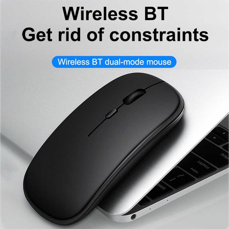 Wireless Portable Mouse Bluetooth-Compatible 2.4Ghz Dual Modes Computer ...