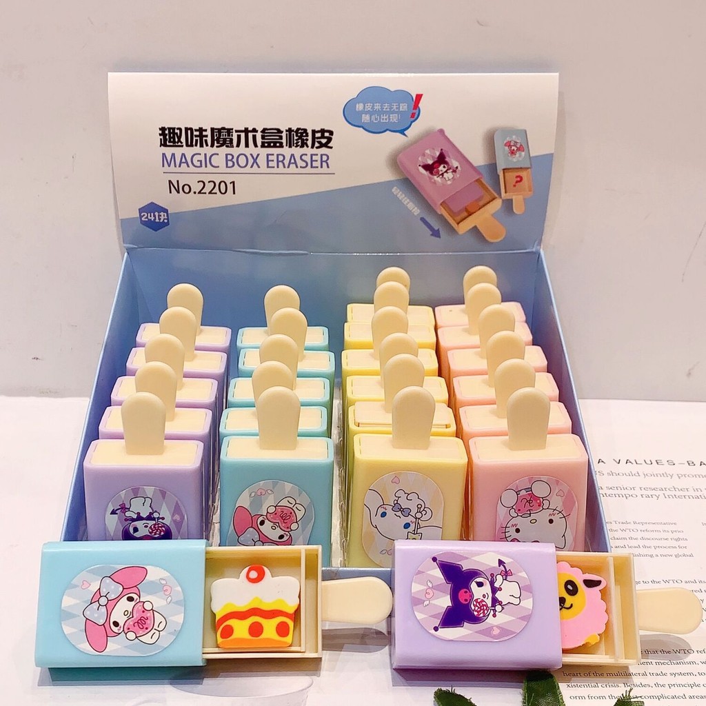 New Cartoon Trio Magic Box Eraser Cute And Fun Internet Celebrity ...