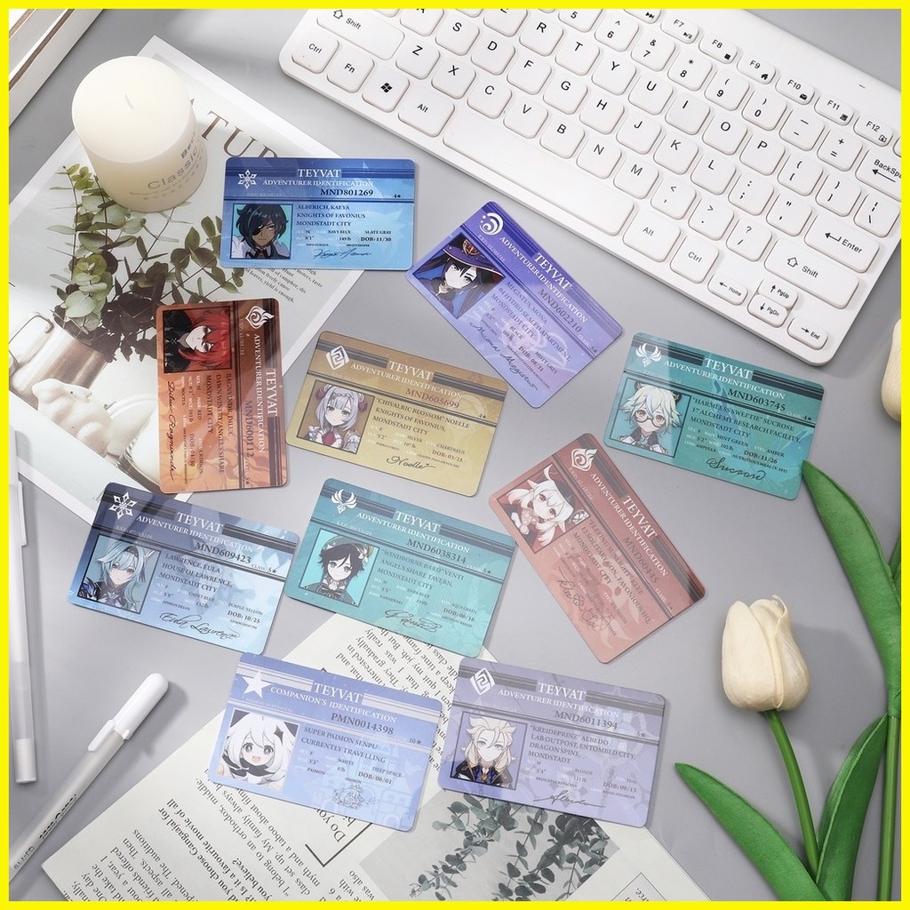∆ BEEP Genshin Impact Adventurer Identification ID Card Sumeru ...