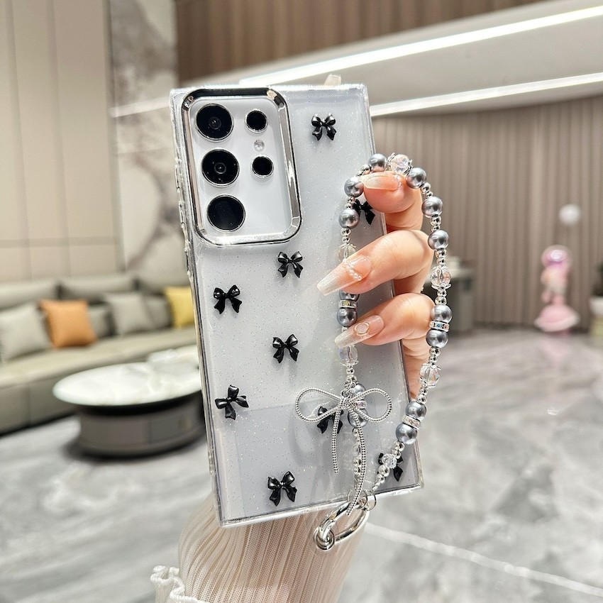 [Case+Chain] For Samsung Galaxy S24 FE S25 S23 S22 Plus Ultra A14 A15 ...