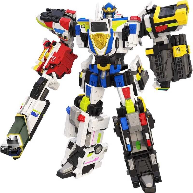 Mini Agent Team Power Five In One Transformed Robot Toy Boy Kong Super ...