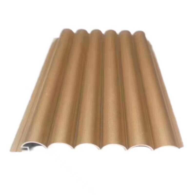 Aluminum Profile Wood Grain Groove Wave Shaped Irregular Screen ...