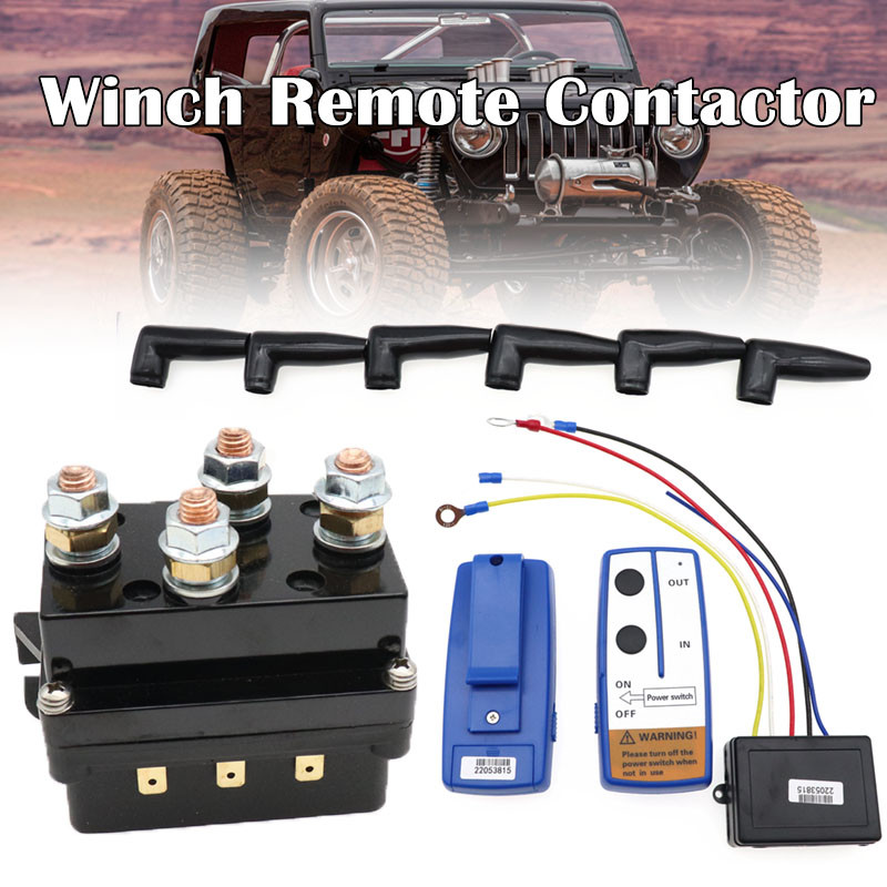 Set 12V 24V 500Amp Car HD Electric Capstan Contactor Winch Control ...