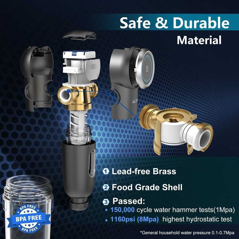 ALTHY Automatic Flush & Rotary Backwash Pre Whole House Spin Down ...