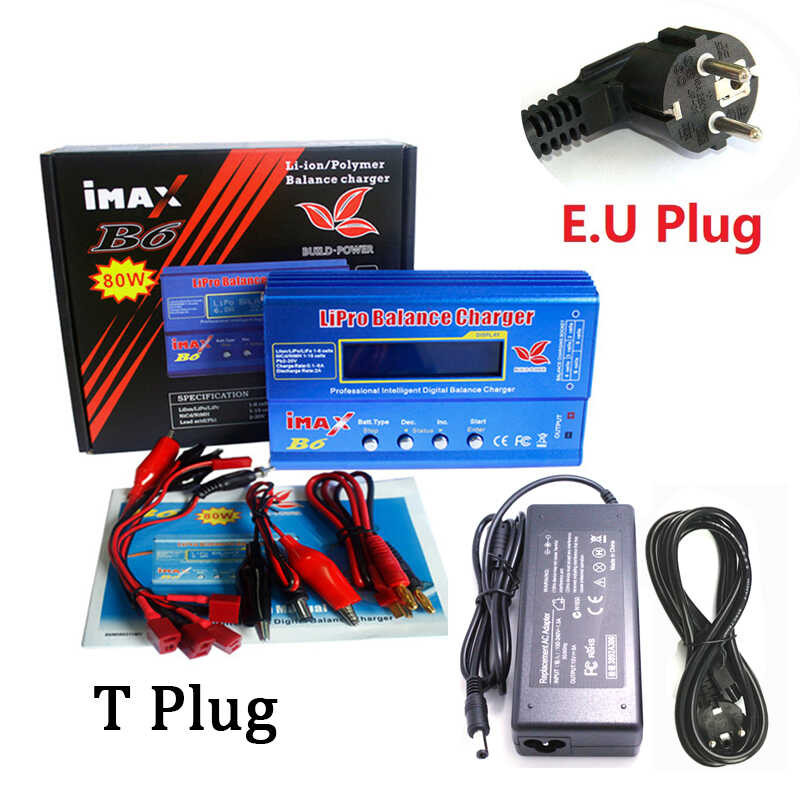 B6 IMAX 4 57 B6ac B3 Pro Adapter 80W Lipo Battery Charger Turnigy Para ...