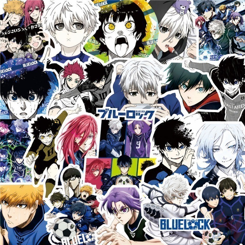 80pcs Anime BLUE LOCK Isagi Yoichi Stickers Black and White Graffiti ...
