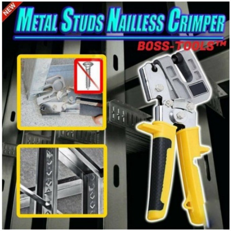 Handle Stud Crimper Alloy Light Steel Metal Studs Nailless Crimper for ...