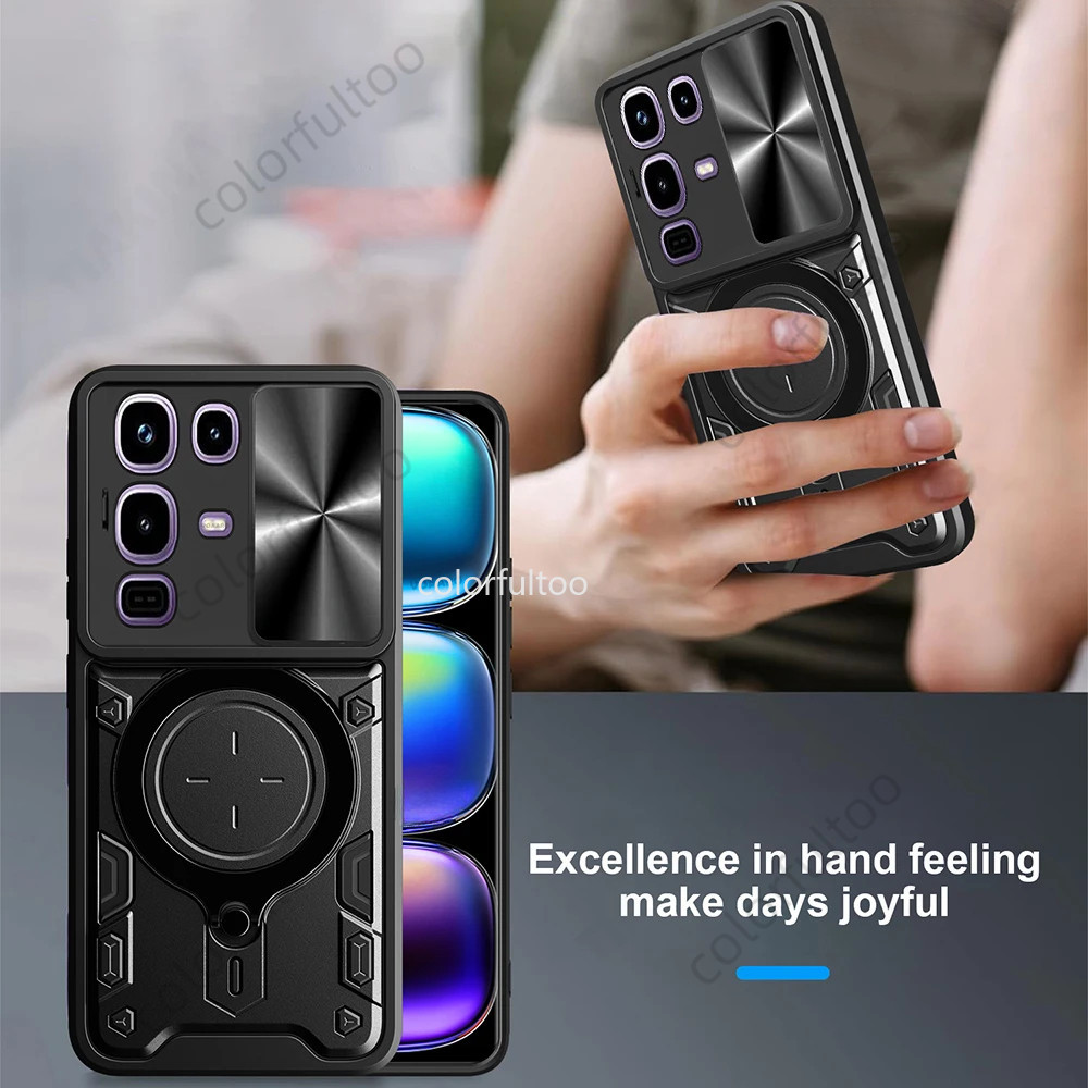 Magnetic Car Ring Holder Phone Case for Infinix Note 50 Pro+ 5G 4G Note50Pro+ Note50Pro Note50 ...