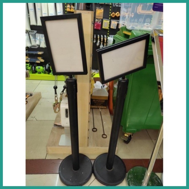 Stanchion post SIGNAGE ONLY (BLACK) | Shopee Philippines