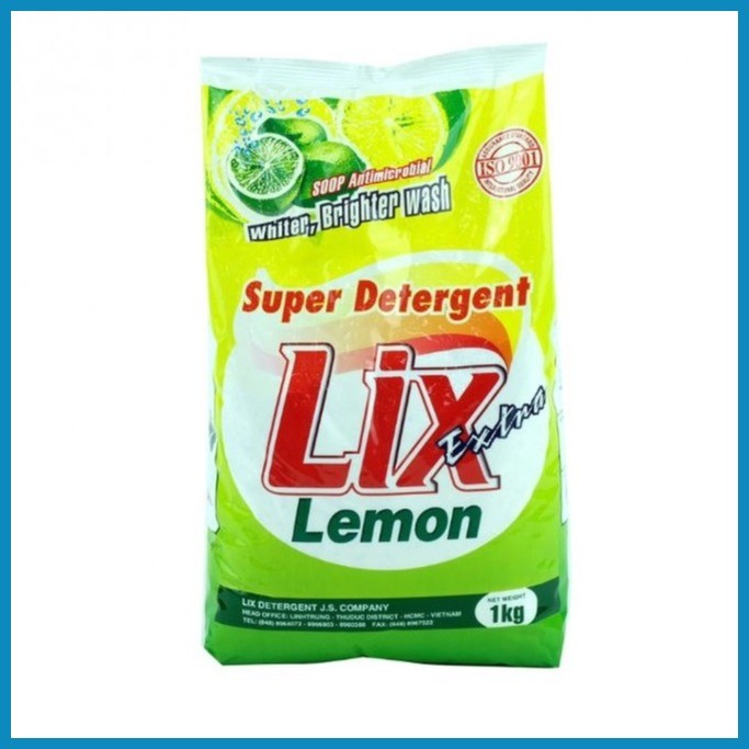 Lix Laundry Detergent Powder Lemon 1 Kg | Shopee Philippines