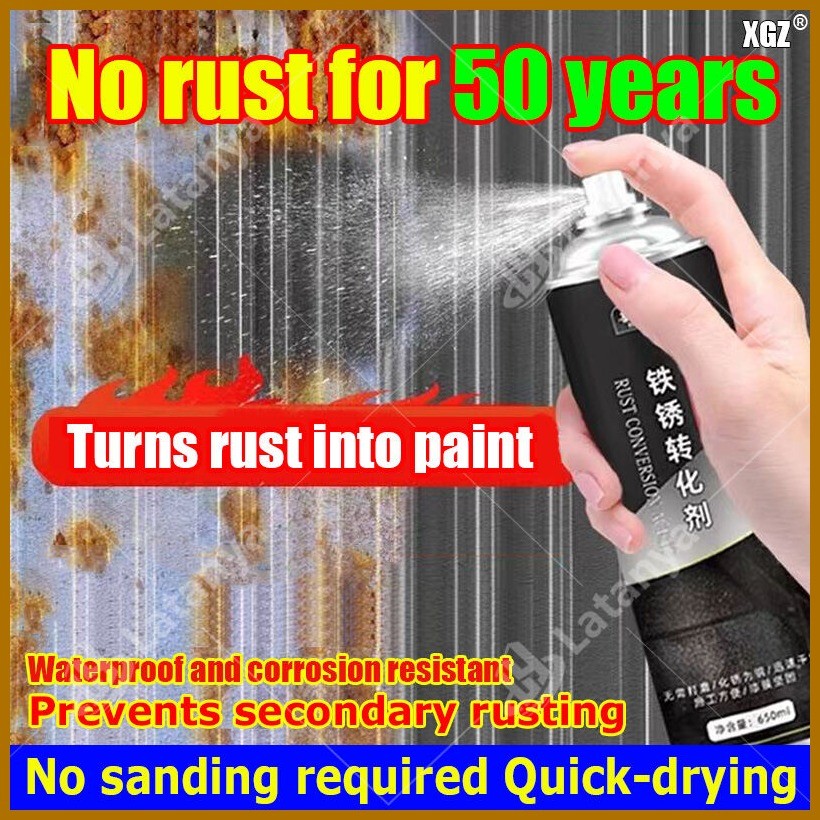 50 years rust free Anti Rust Paint For Metal remover primer spray ...