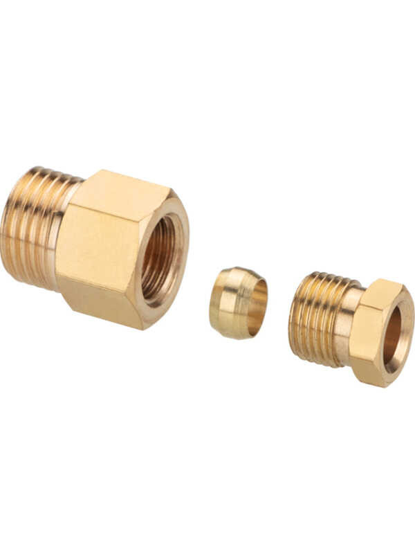 block PD Sliding outer wire inner card straight through oil pipe joint ...
