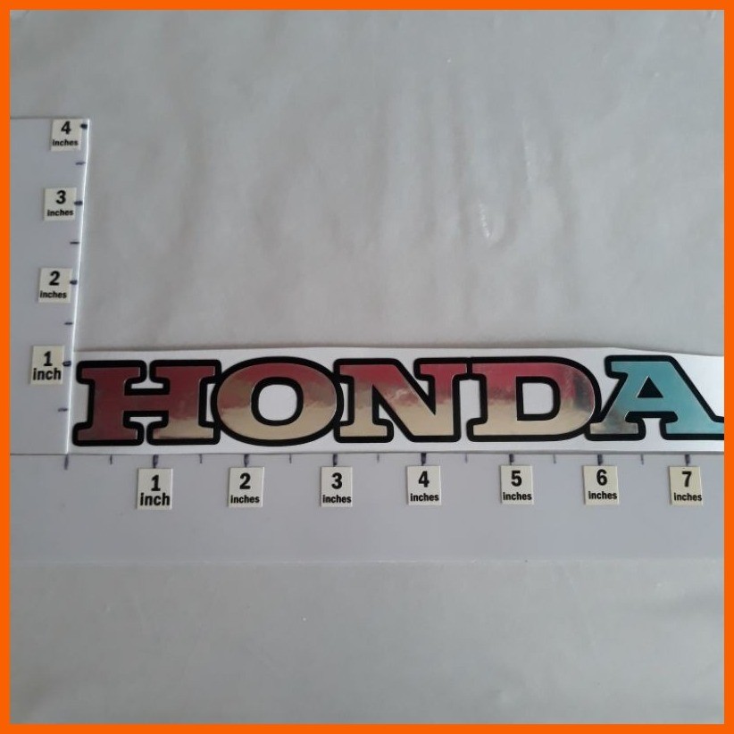 HONDA Word STICKER/DECAL IN GOLD, SILVER & HOLOGRAM | Shopee Philippines