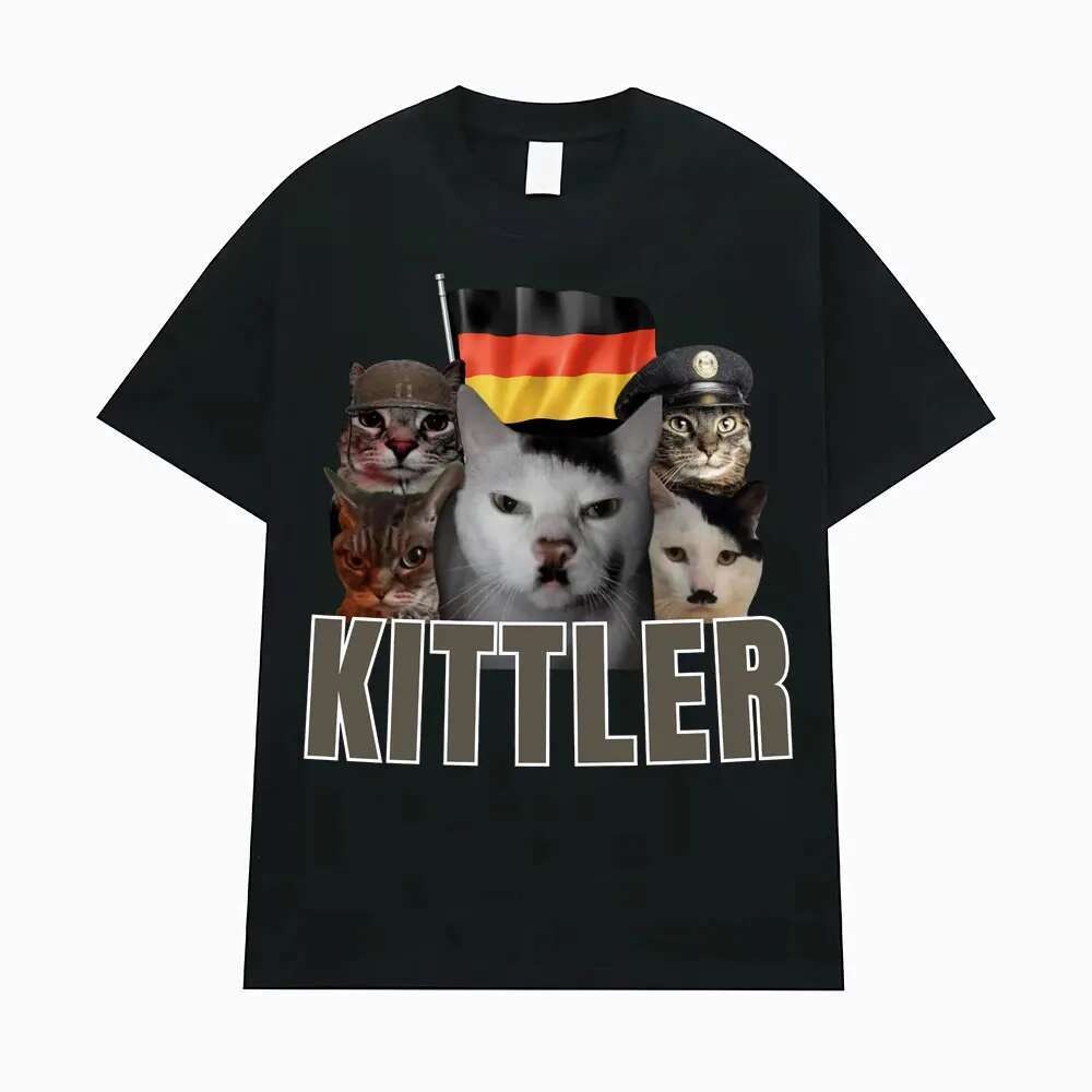 Kittler Funny Cat Animal Meme T Shirt Gift for Men Women Fashion Casual ...