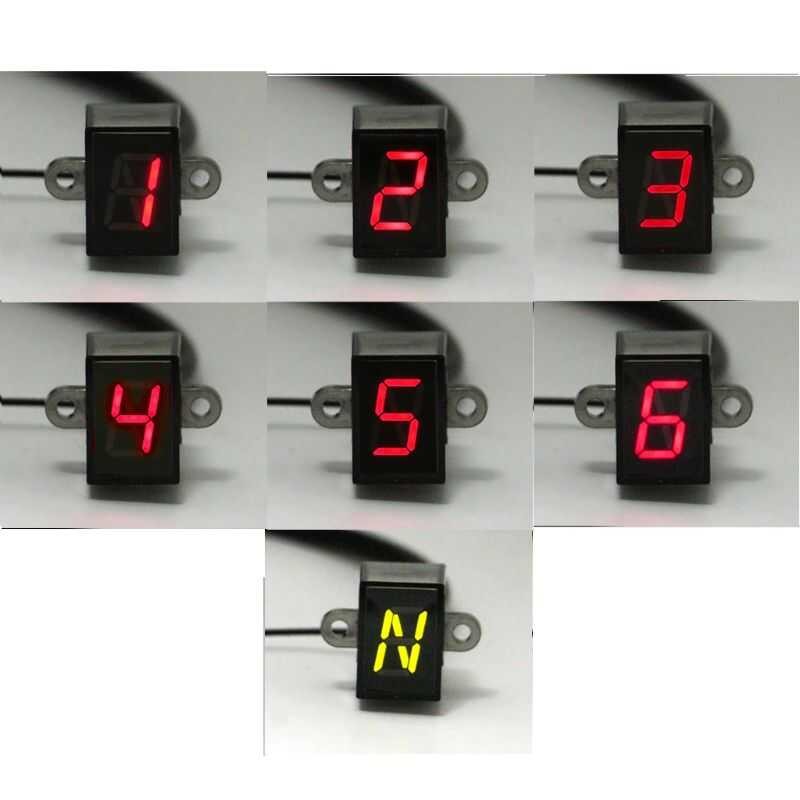 LY Universal Motorcycle 6 Speed Digital Gear Shift Lever Sensors ...