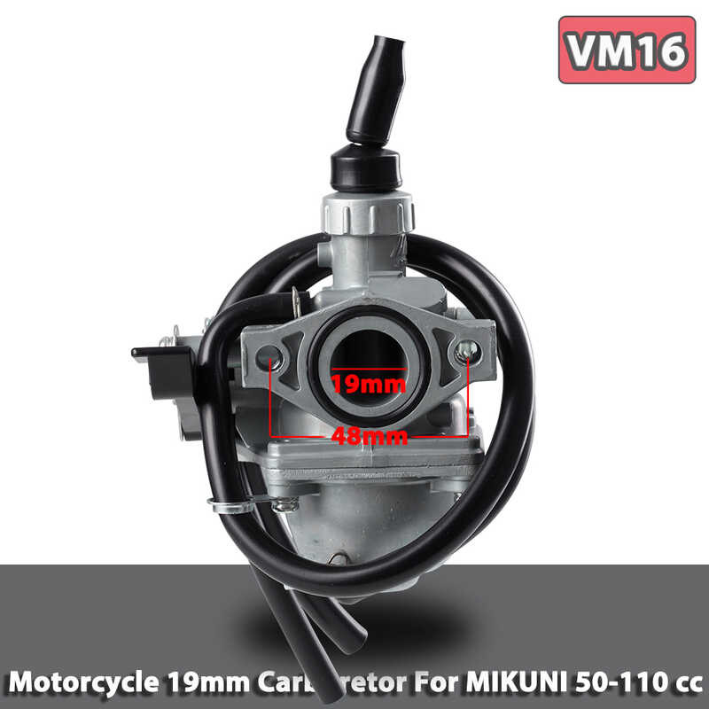 VM16 19mm Carburetor Para sa MIKUNI 50 70 90 100 110cc Dirt Pit Bike Atv Quad Sa pamamagitan ng ...