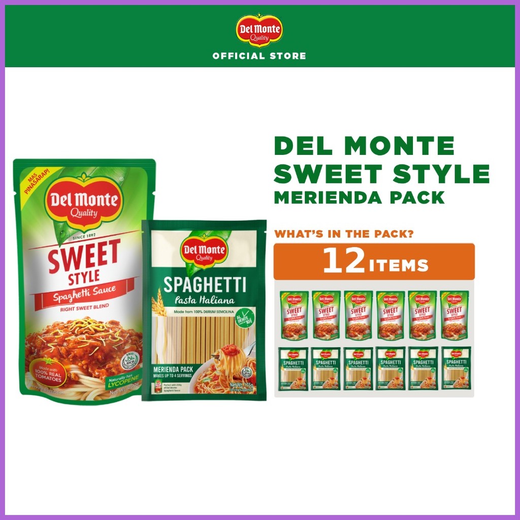 ⊕ DEL MONTE Sweet Style Spaghetti Sauce the No. 1 Spaghetti Sauce in ...