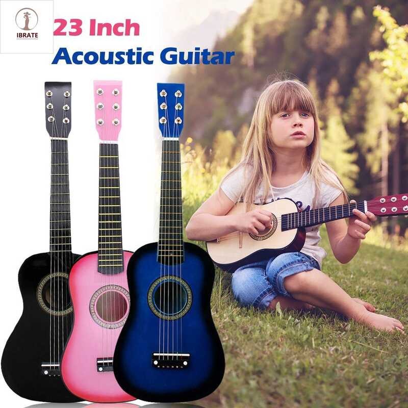 Mini IBRATE Portable Solid Wood Multi Colors 6 String 23 Inch Guitar ...