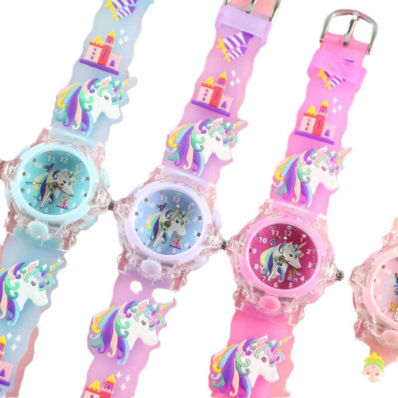 Children's Creative Cartoon Quartz Color Shell Luminous Series Ginawa ...