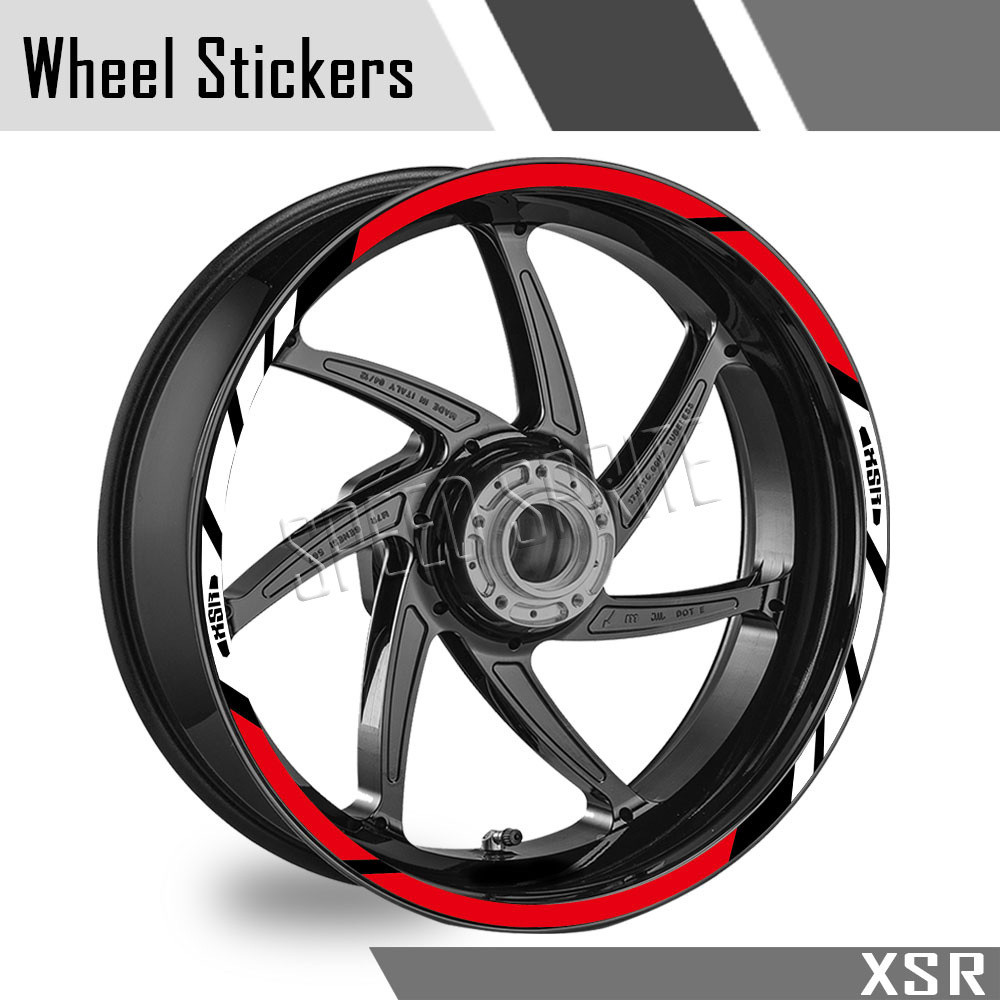 61 For 3 YAMAHA XSR 900 Xsr700 Xsr155 Xsr 125 Reflective Wheel Sticker ...