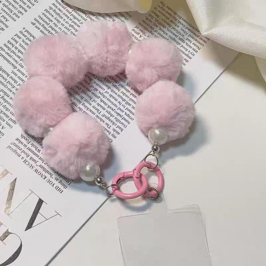 Cute Kitty + Casing + Fluffy Lanyard for iPhone 11 16 15 14 13 12 Pro X ...