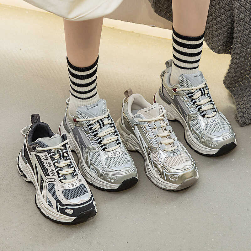 Tag-Init Isang 3 09 Bagong Katad Makapal Na Soled Mesh Ng Mga ...