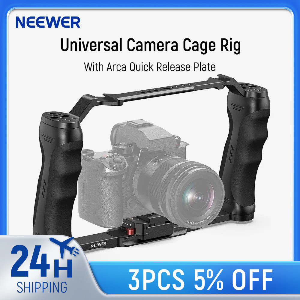 NEEWER Universal Camera Cage Video Rig with Arca Type Quick Release ...