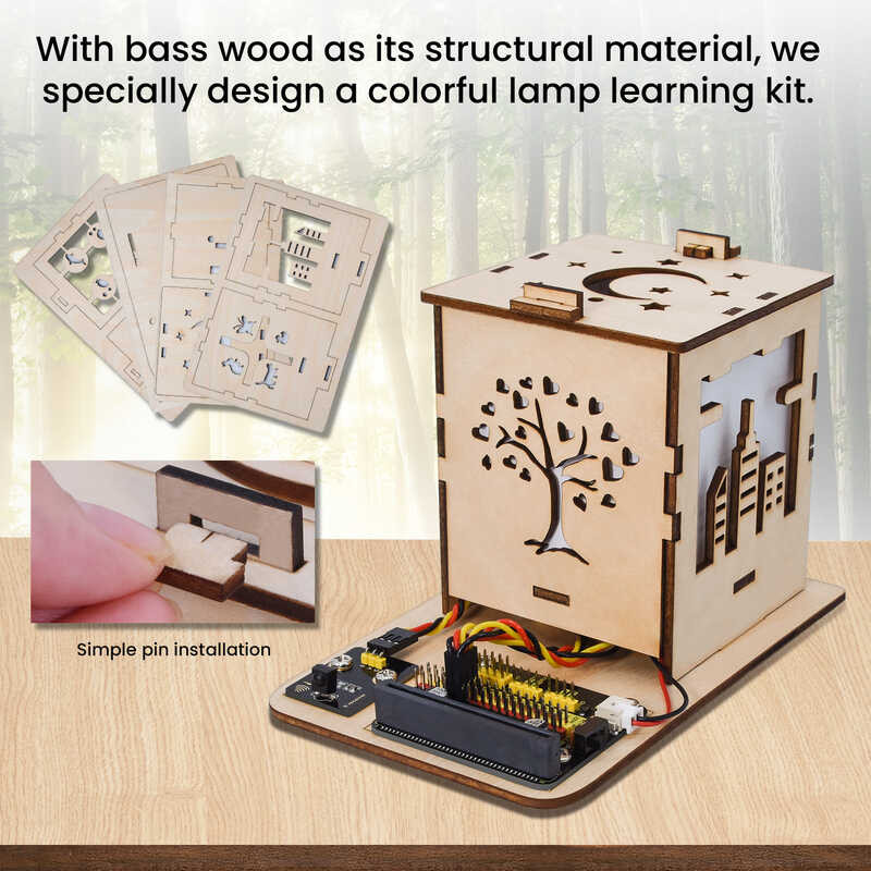 V2.0 Keyestudio Micro:Bit Colorful Lamp Kit For Microbit V2 Programming ...