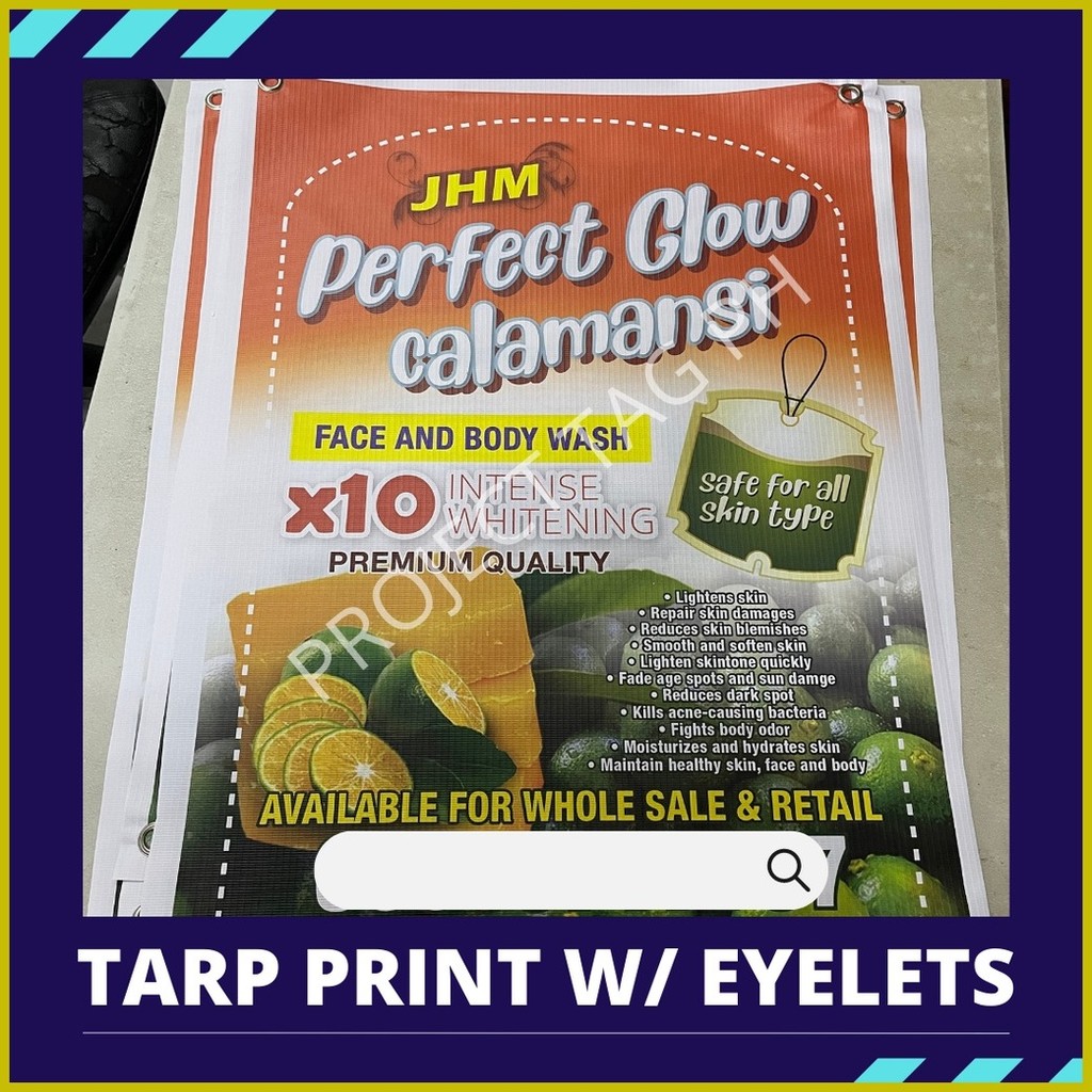 ۞ Tarpaulin Printing w/ Eyelets | Logo Tarp Printing | Menu | Birthday ...