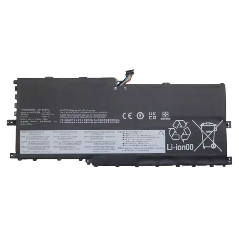 B2 L17c4p71 15.36V 54Wh Notebook Li-Ion Pack Para Sa Lenovo Thinkpad X1 ...