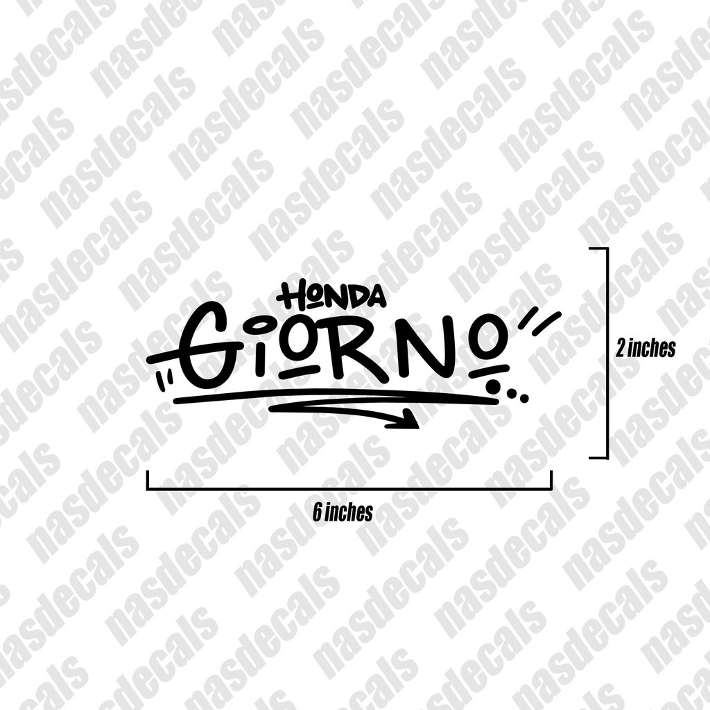 Giorno 125 Honda Sticker for Motorcycle Waterproof Stickers Motor ...