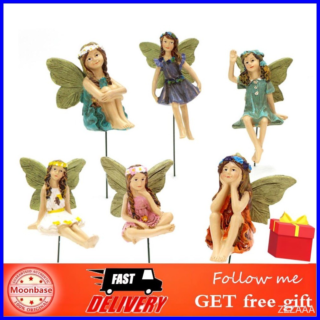 [High quality] Moonbase Mini Fairies Figurines Cute Resin Miniature ...