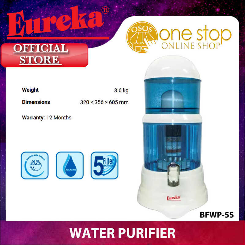 EUREKA Original Bio Fresh Water Purifier (5 Step Filtration System ...