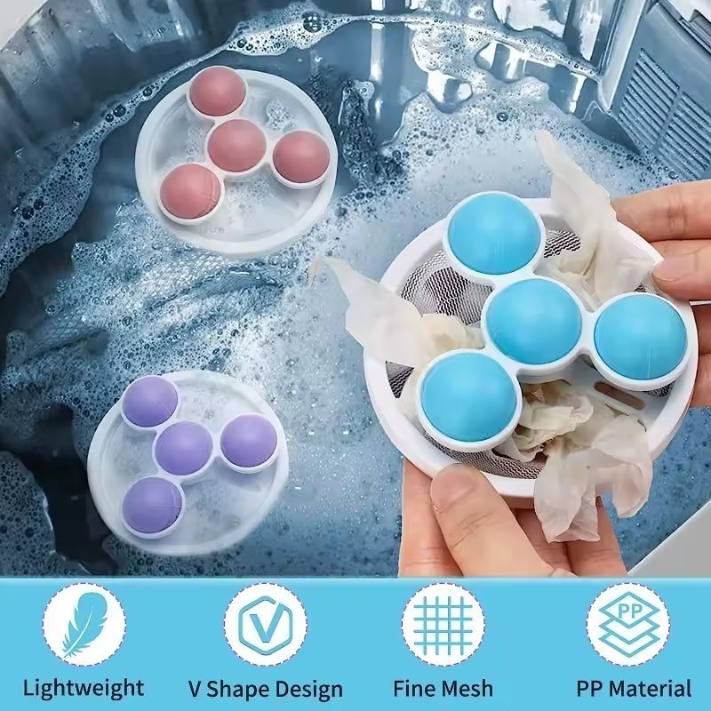 Upgraded Laundry Hair Catcher, Double Skeleton Lint Filter with Cone ...