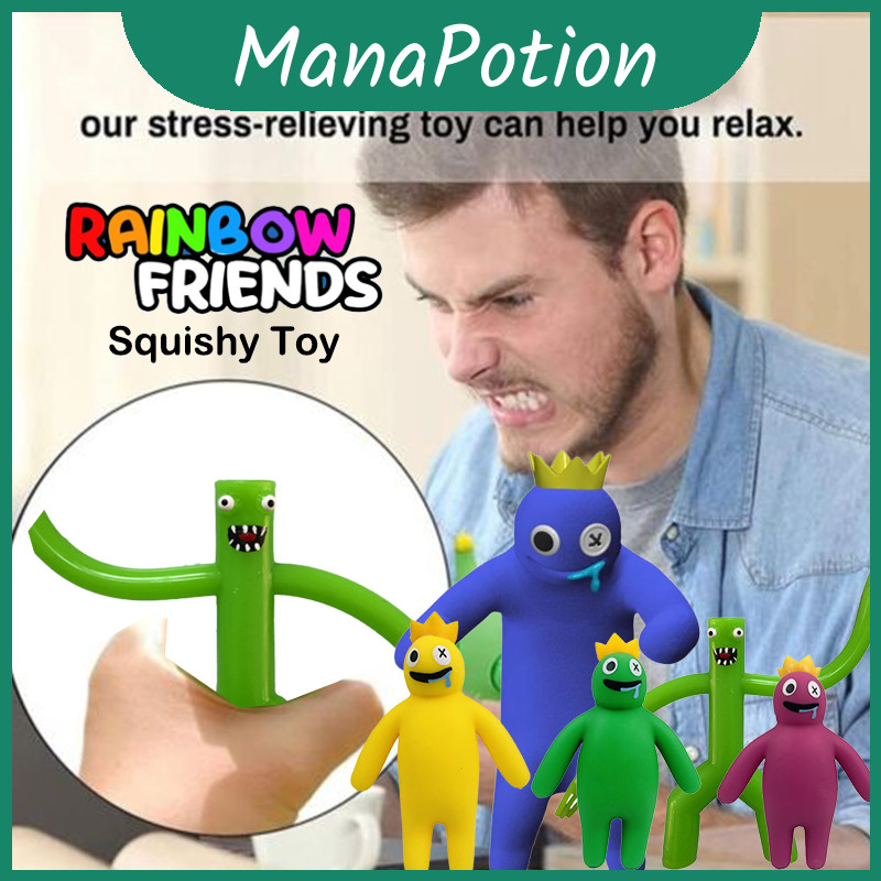 Rainbow Roblox Elastic Friends Squishy Decompression Prop Multifunction ...