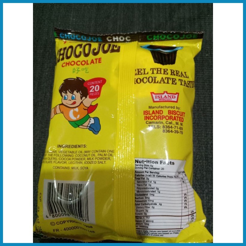 Choco Joe Chocolate 120 grams 20 pcs | Shopee Philippines
