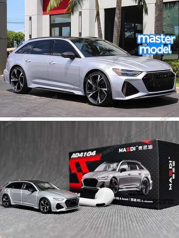 1:64 Massdi Audi Rs6a6 Kariton, Tile Jar, Sedan, Alloy Car Model ...
