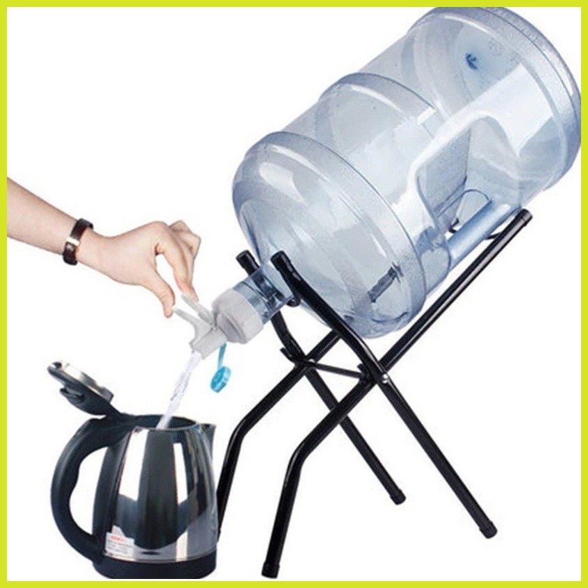 ♠ ∜ SK Wall Foldable Water Gallon Faucet With Floor Stand Kitchen Rack ...