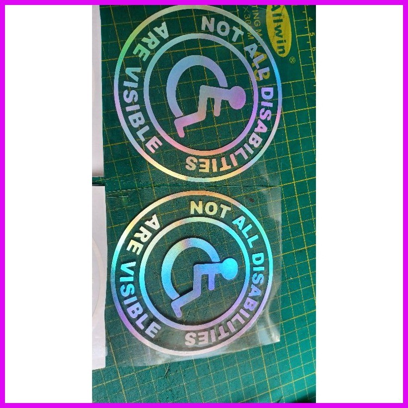 × ⍦ Not All Disabilities Are Visible PWD Sticker Cars Vinyl | Shopee ...