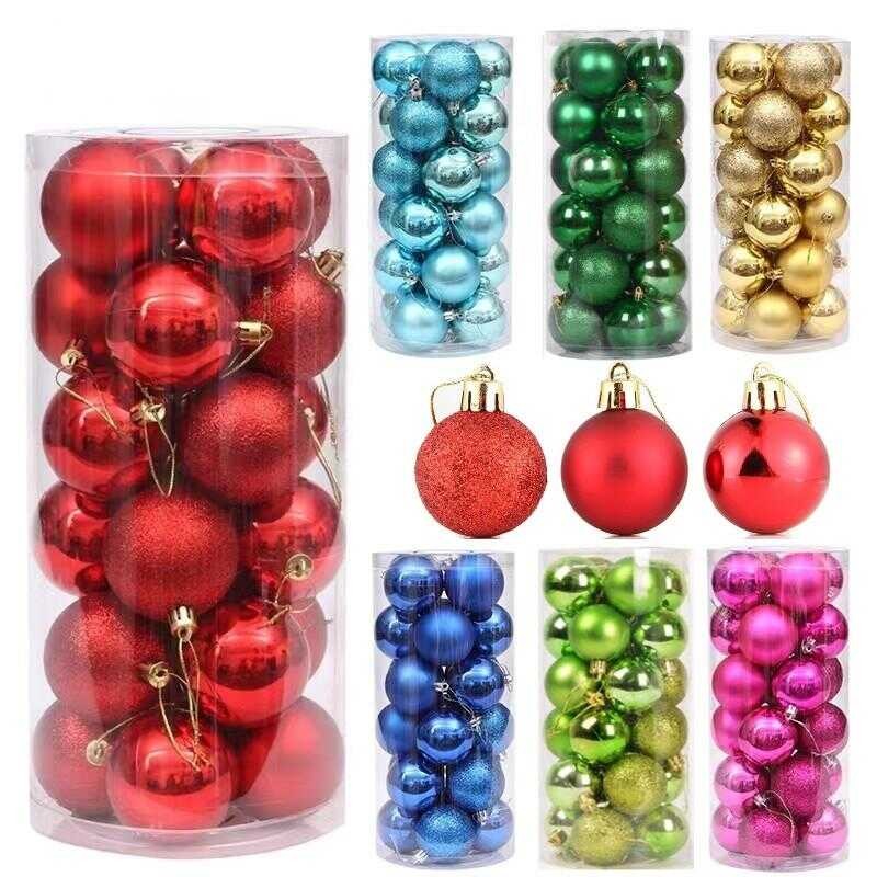 Christmas Balls Decorations Set On Sale Bright Matt Ball Big Size ...