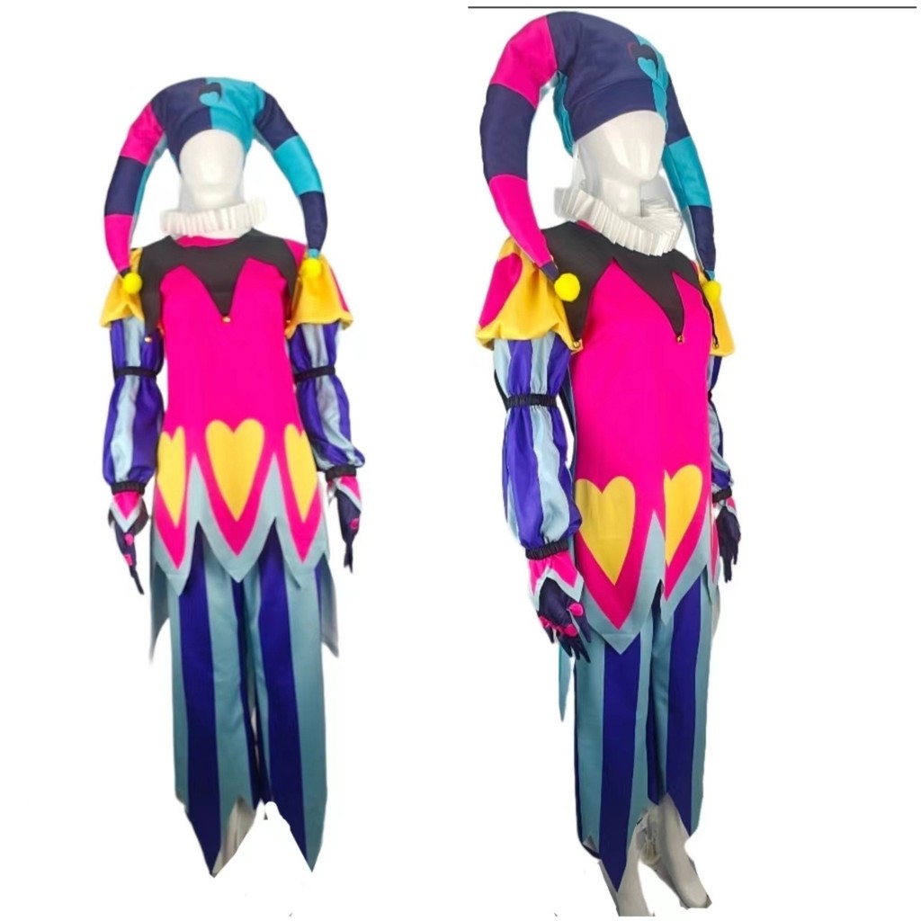 Hazbin Hotel Fizzarolli cosplay costume Helluva Boss Clown Stage ...